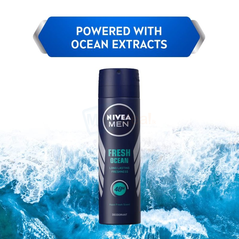 Nivea Men Deodorant Fresh Ocean-150 ml - Best price in Sri Lanka