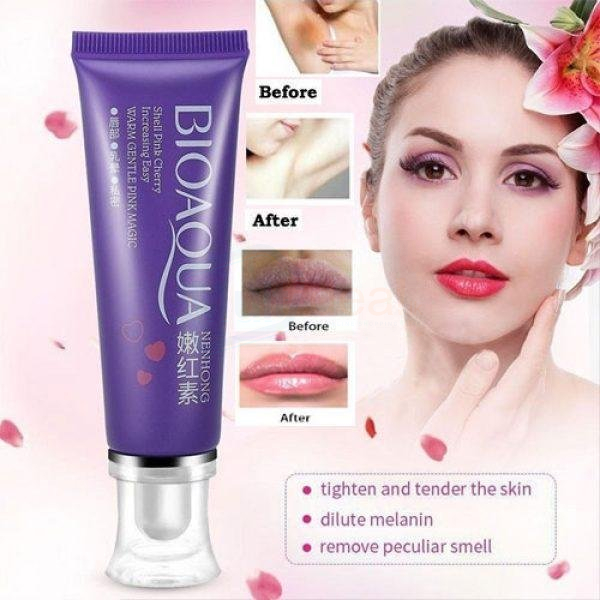 [100% Orginal] Bioaqua Pink Magic Lips & Intimate Part Cream Pink ...
